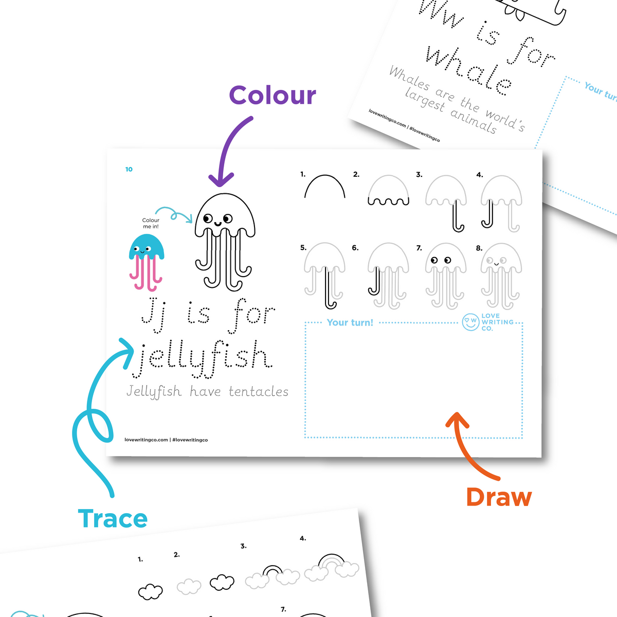Learn to Write and Draw the Alphabet - 26 Worksheets-Downloadable Pack# ...