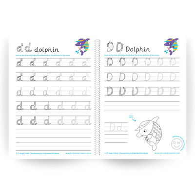 Handwriting & Alphabet Handwriting Practice Stage 1 Book 1 Age 3-5