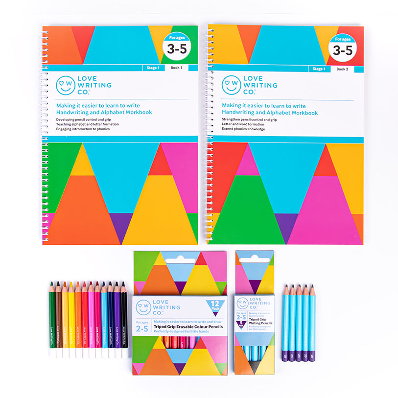 Beginners Complete Learn To Write Handwriting Practice Pack: Age 3-5 ...