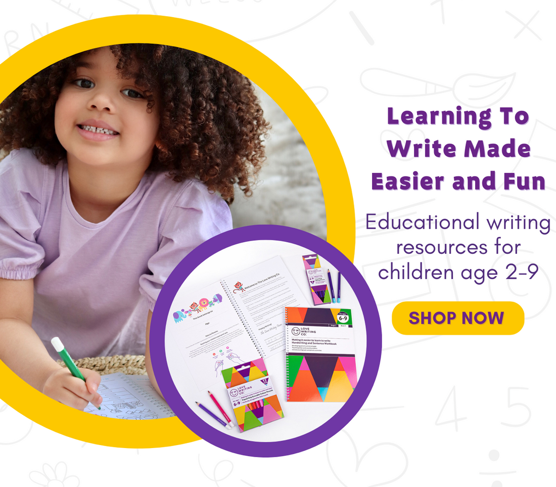 Love Writing Co. Handwriting Practice Made Easier and Fun For Children