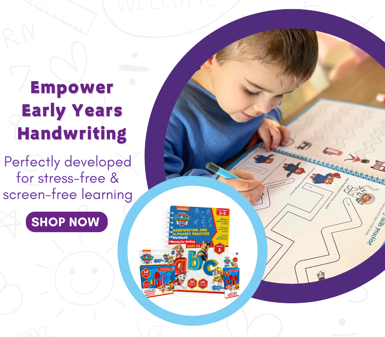 Love Writing Co. Handwriting Practice Made Easier and Fun For Children