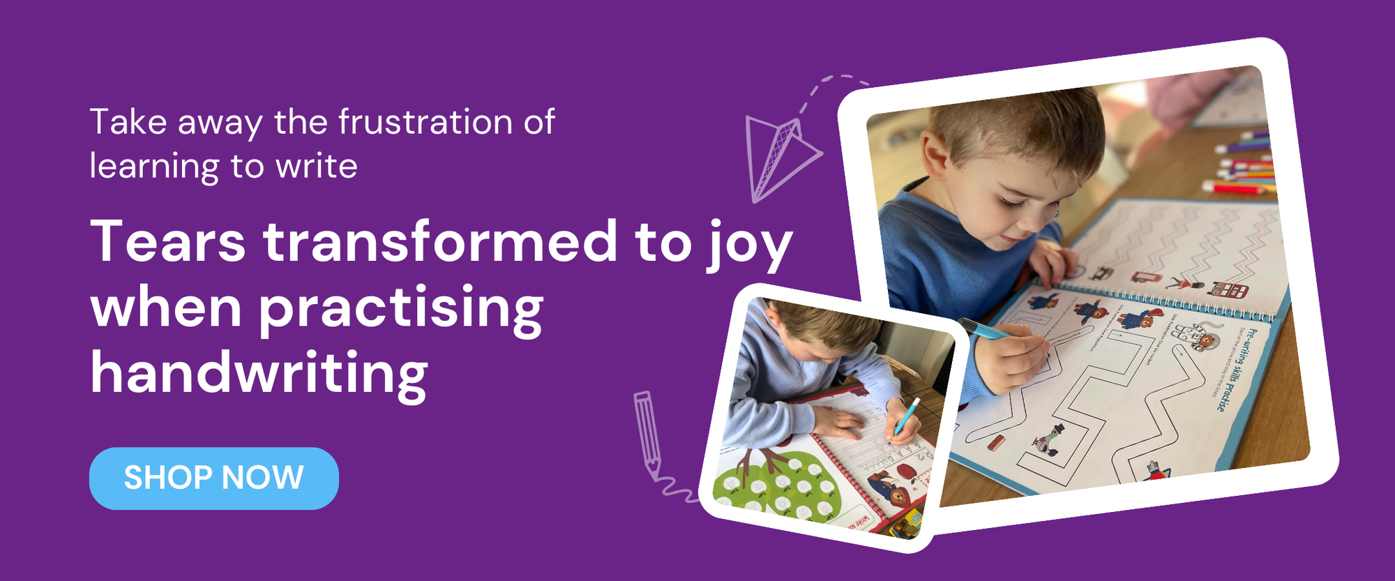 Love Writing Co. Handwriting Practice Made Easier and Fun For Children